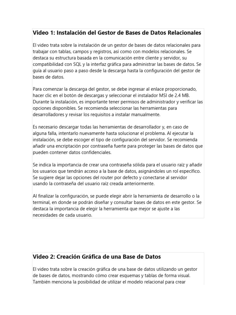 Los Resumenes de Informatica 2 | PDF | Base de datos relacional | Bases de datos