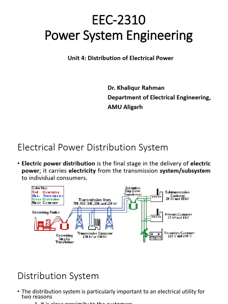 Electrical Power Distribution Systems | PDF | Electric Power ...