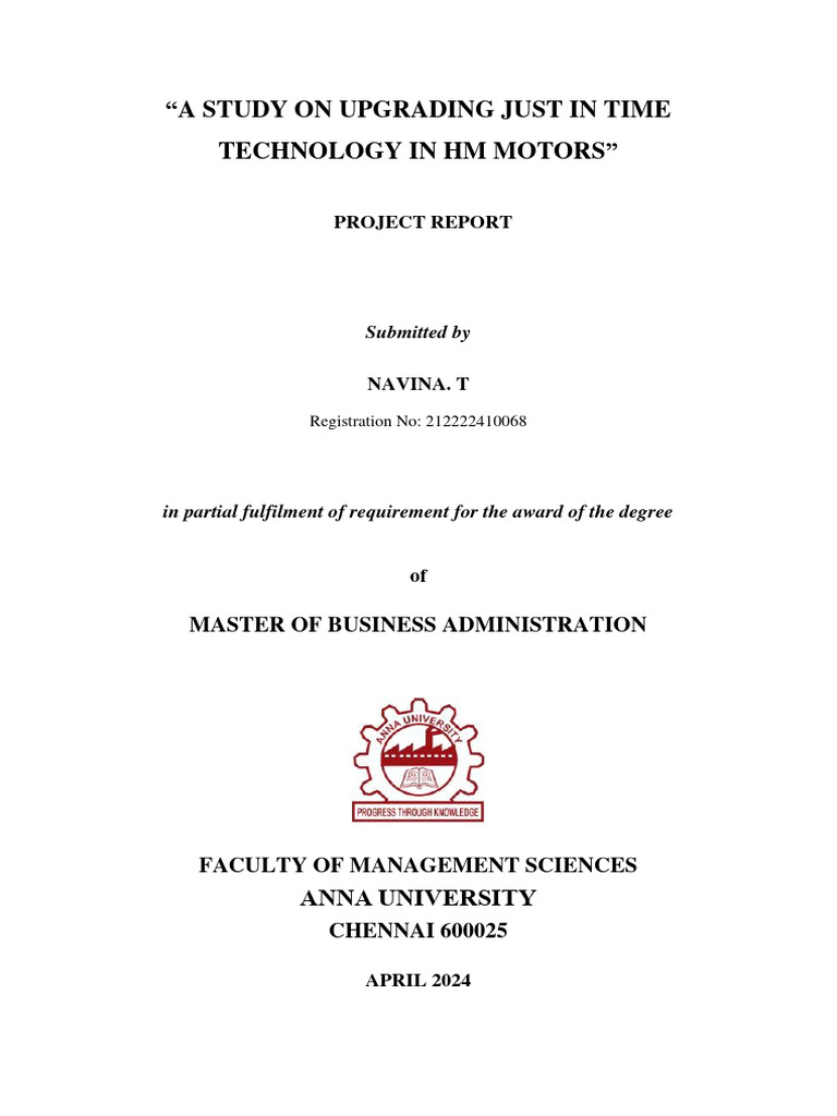 Upgrading Jit Technology Merged | PDF | Lean Manufacturing | Strategic ...