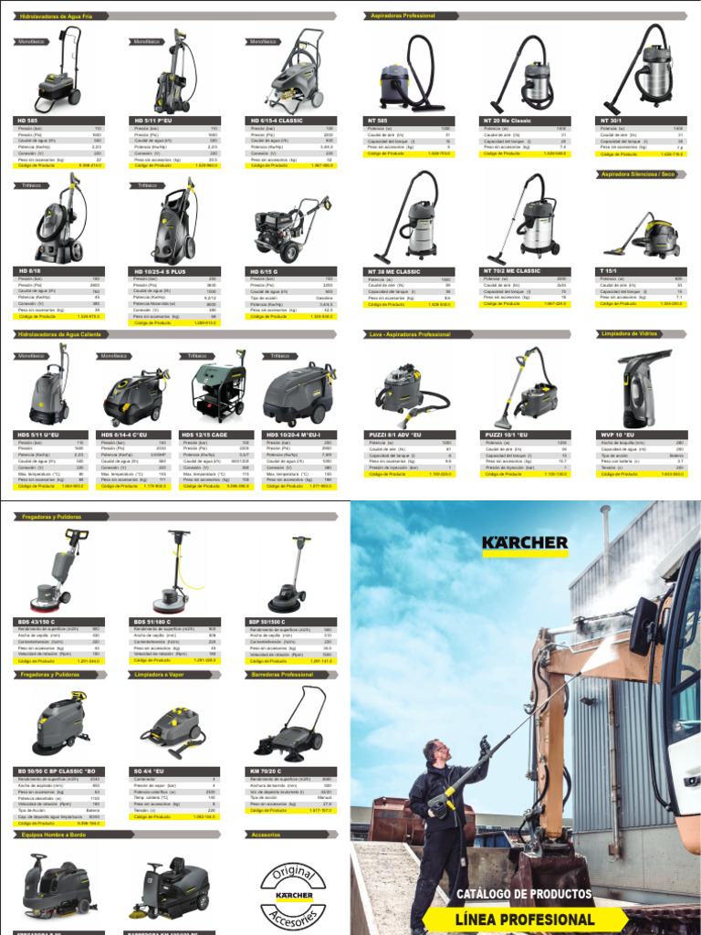 karcher profesional Catalogo 2021-2022 | PDF | Metrología | Cantidades ...