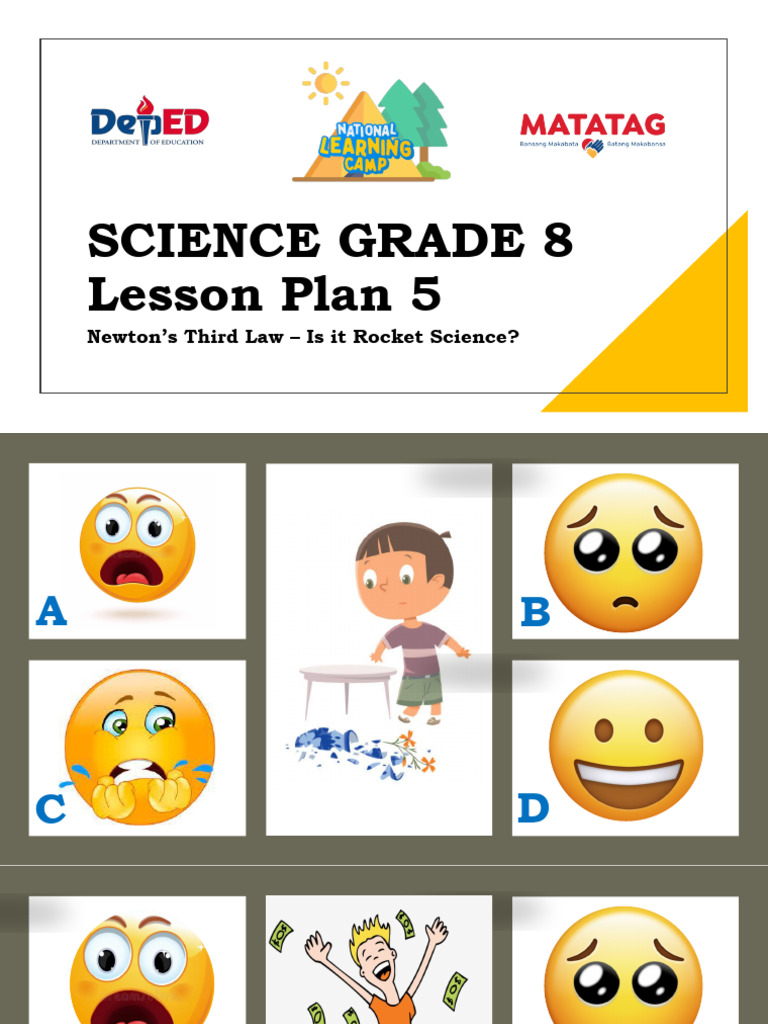 Science Grade 8 Lesson Plan 5 | PDF | Rocket | Force