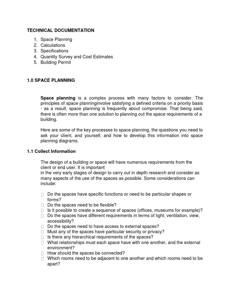 Technical Documentation | PDF | Specification (Technical Standard ...