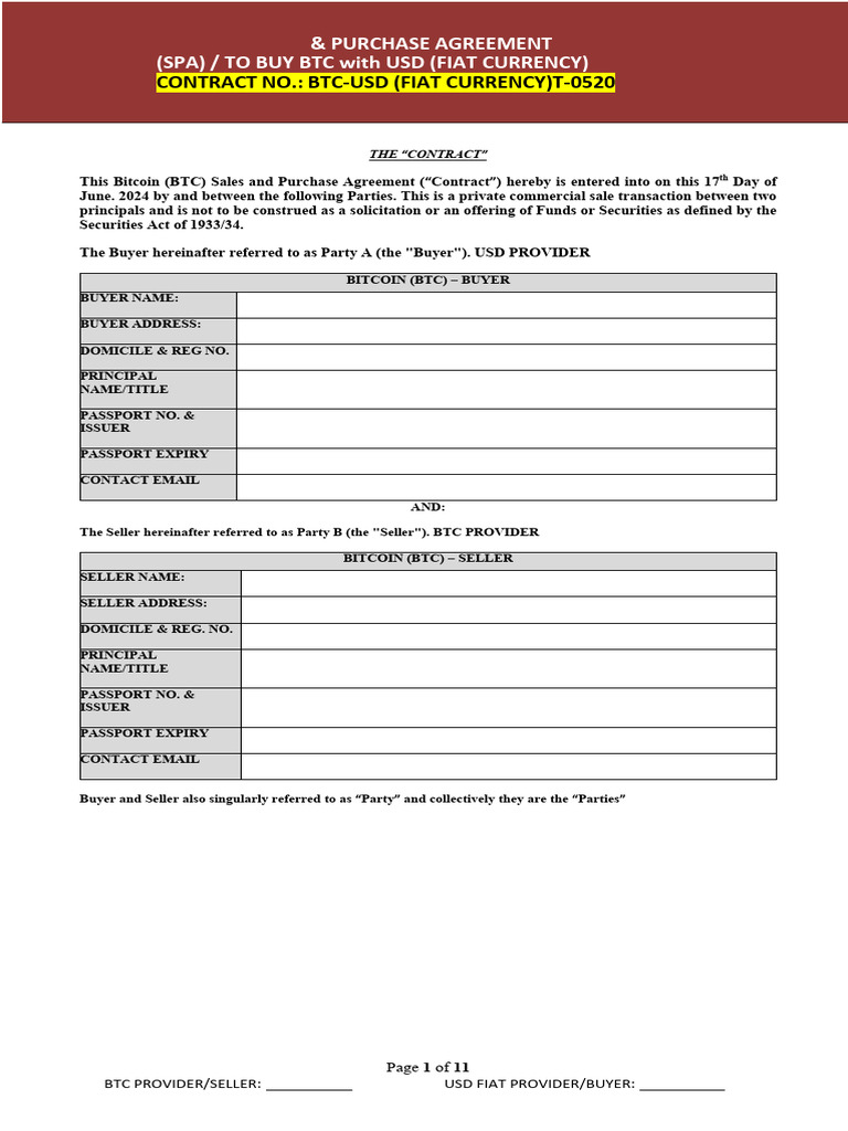 Spa - E2e b2b Usd Fiat Currency Vs BTC | PDF | Bitcoin | Cryptocurrency