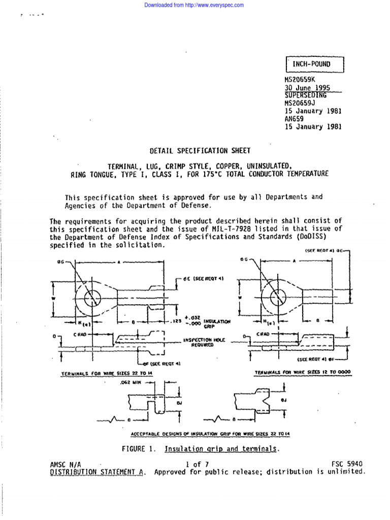 Copper Crimp Terminal Specification | PDF | Materials | Building ...