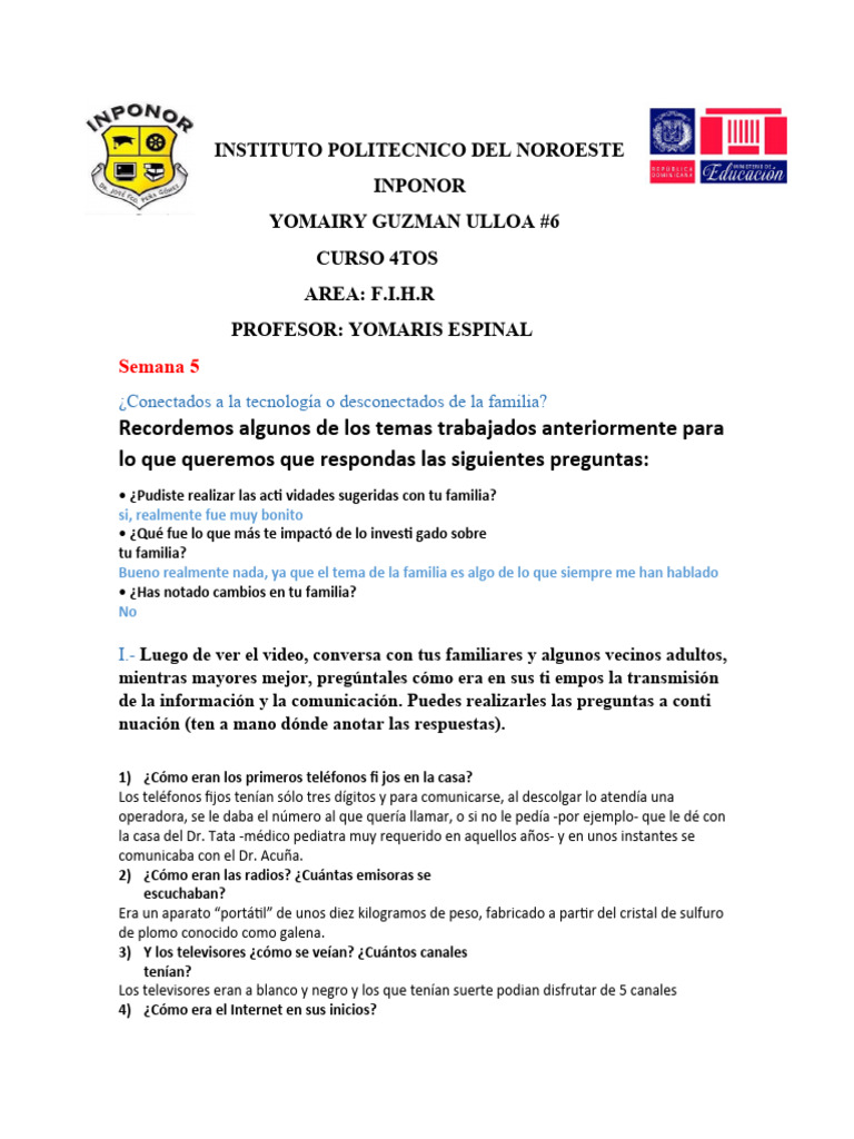 Formacion Humana Semana5 | PDF | Teléfonos móviles