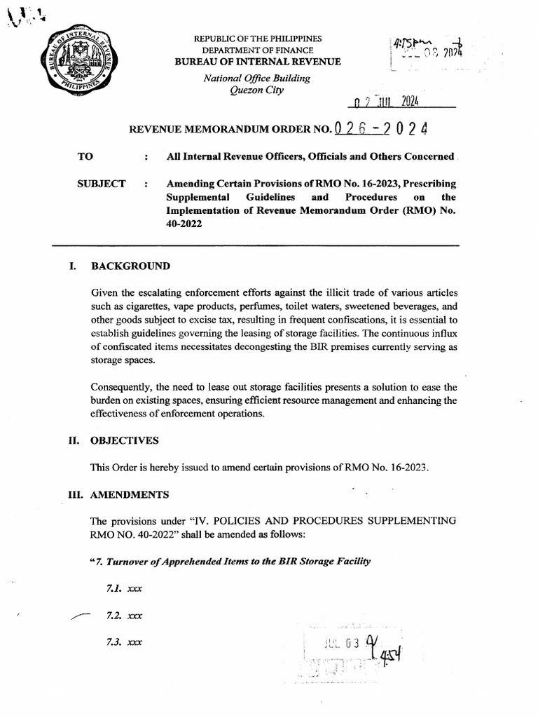 RMO No. 26-2024 | PDF