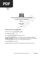5272 Inst. Sch. Agriculture Practical Instructions UNEB Sample Paper ...