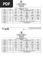 Class Program Sample 2025 2026 | PDF