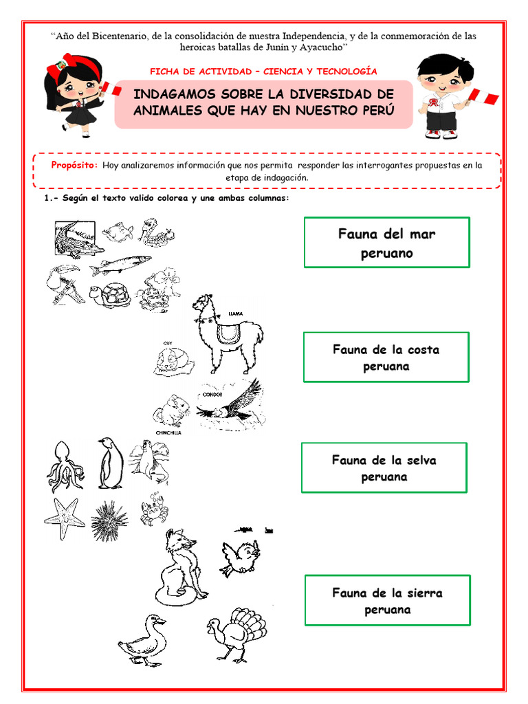 Ficha-Viern-Cyt - Indagamos Sobre La Diversidad de Animales Que Hay en ...