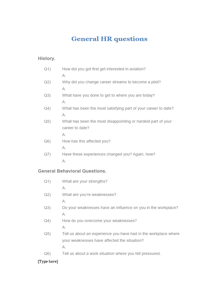 hr questions | PDF | Social Psychology | Psychology