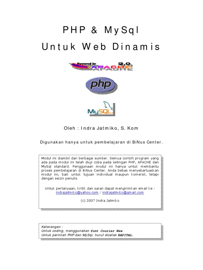 Modul PHP Mysql | PDF