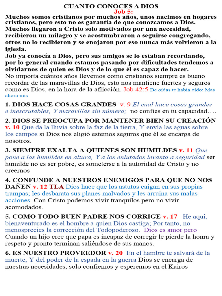 Cuanto Conoces A Dios | PDF | Cristo (título) | Dios