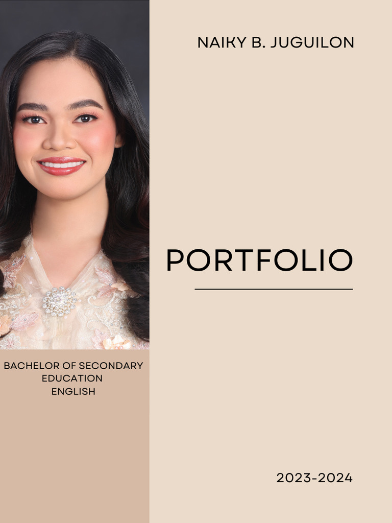 Beige Gray Minimalist Corporate Portfolio Cover Page | PDF | Teachers ...