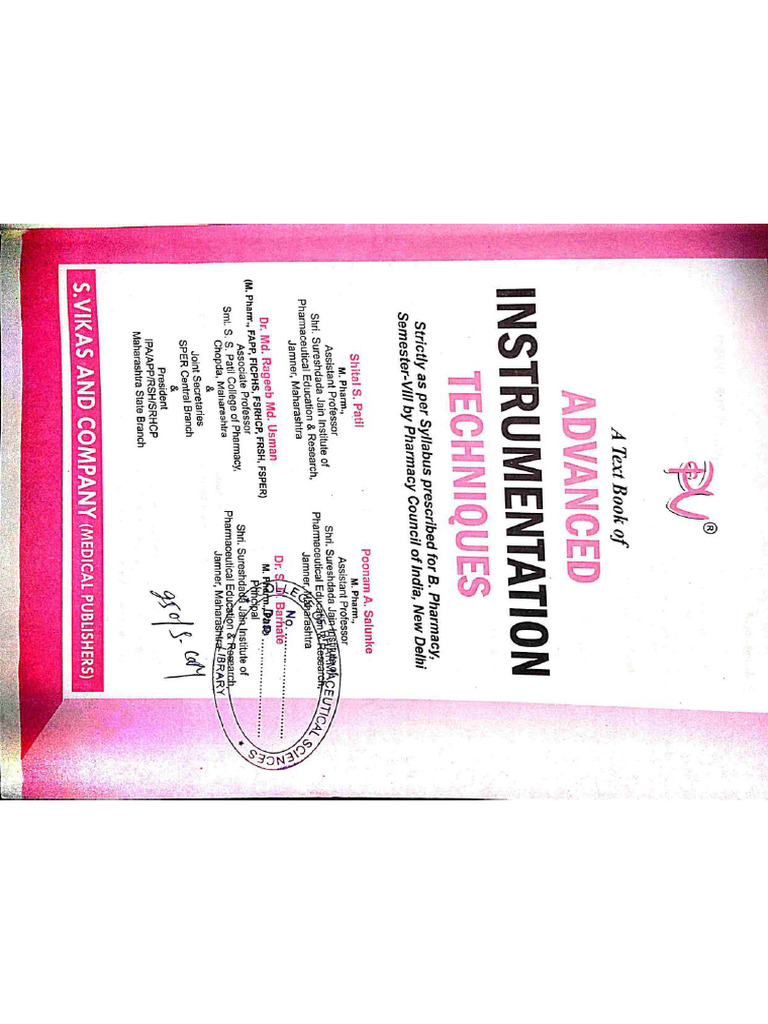 Advanced Instrumentation Techniques PV Publication | PDF