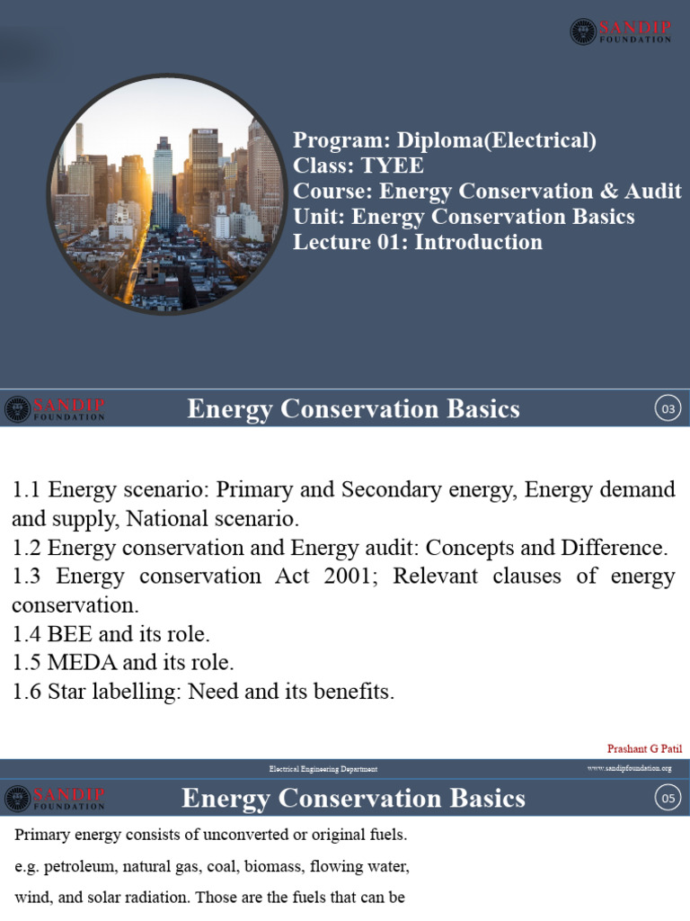 Unit 1 Energy Conservation Basics | Download Free PDF | Energy Conservation | Fuels
