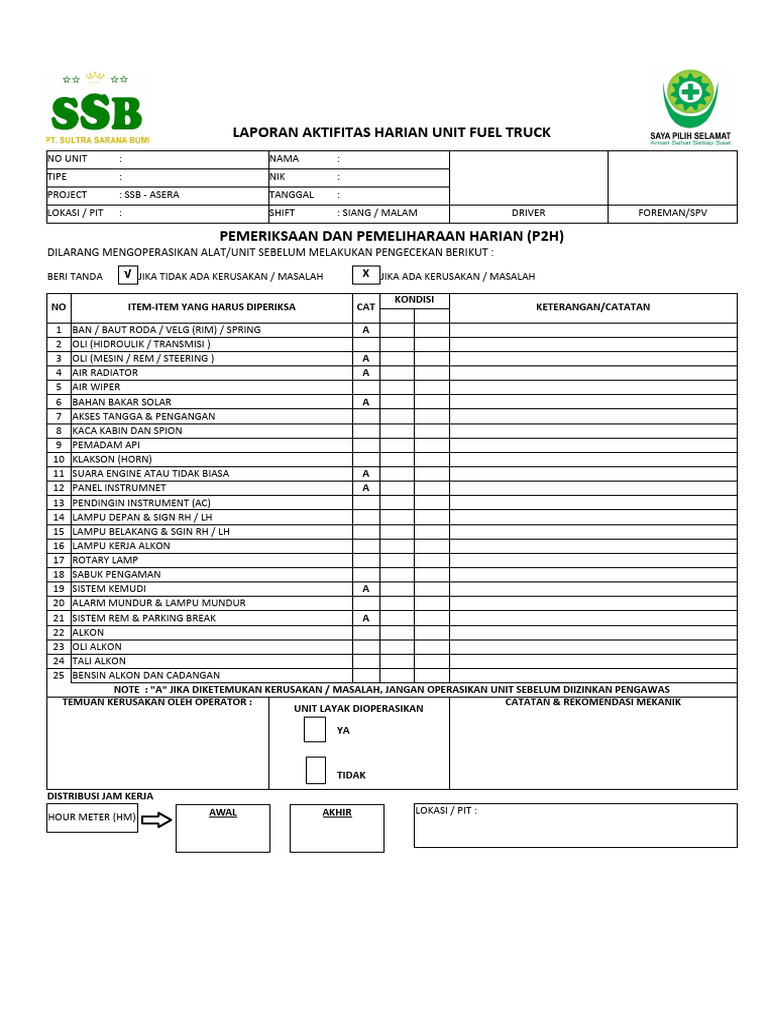 Form P2H FT DRIVER | PDF