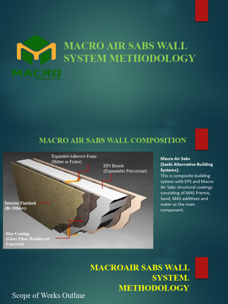 Macro Air SABS Wall System Guide | PDF | Adhesive | Masonry