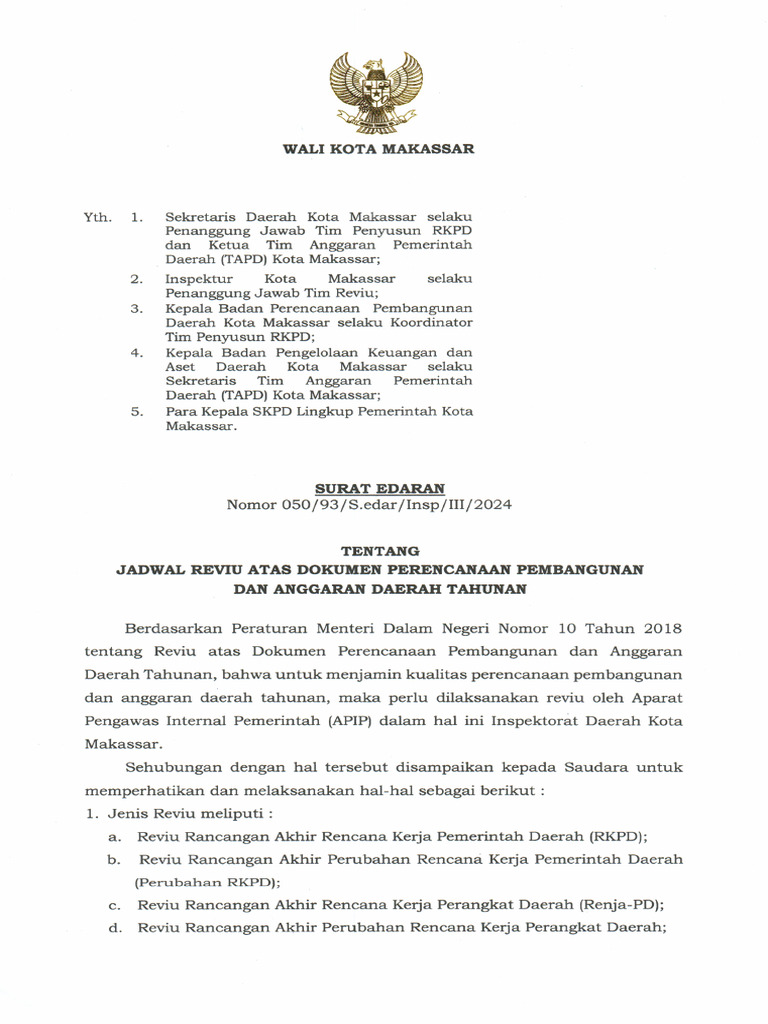1.e. Se Jadwal Reviu Atas Dokumen Perencanaan Pembangunan & Anggaran ...