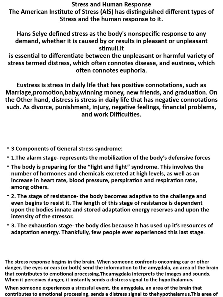 Understanding Stress and Its Management | PDF | Breathing | Stress ...
