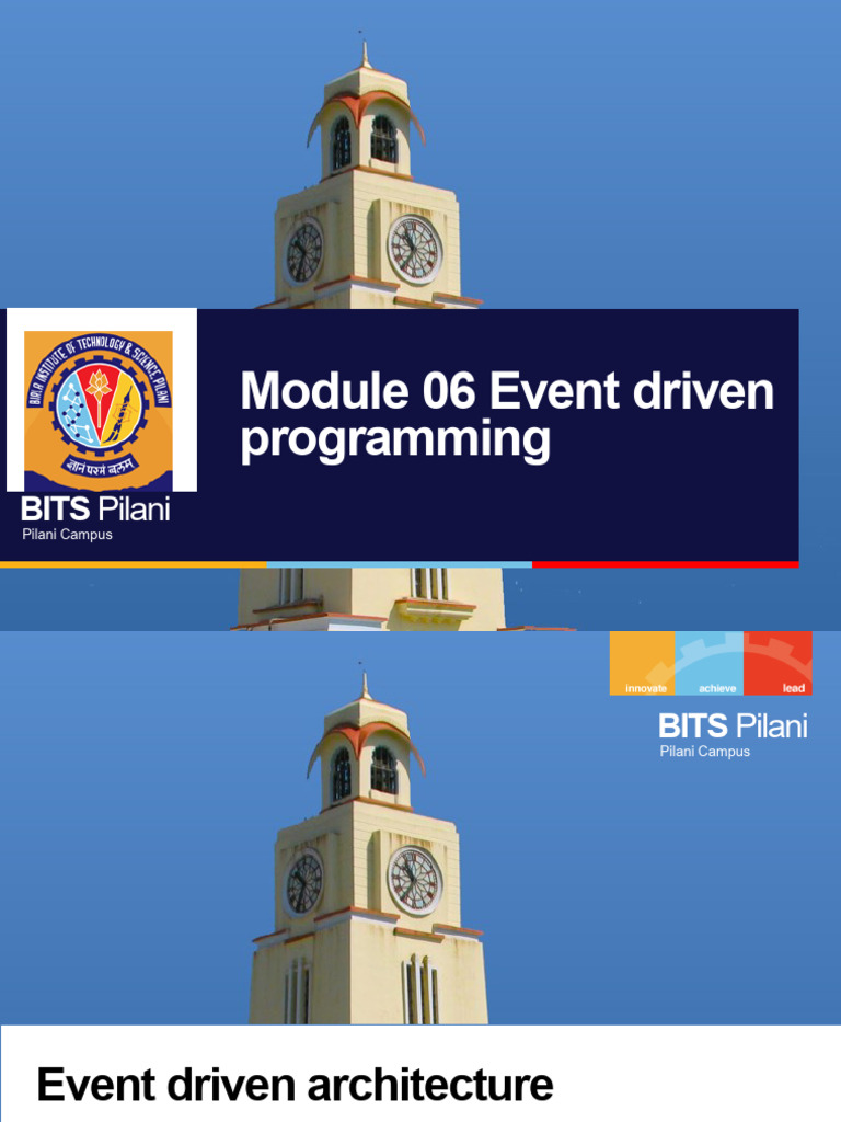 Module 06A Event Driven Programming - Event Driven Architecture | PDF ...