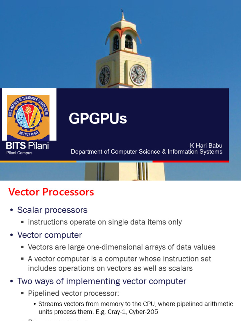 Module 05 Massive Multi-Core Programming GPGPUs, CUDA | PDF | Central Processing Unit | Thread ...