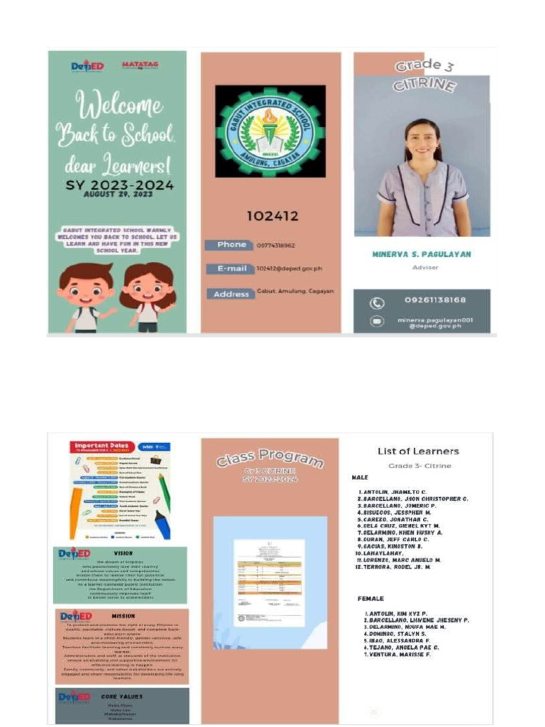 Sample Grade 3 Brochure | PDF