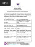 Re-Entry Action Plan (Reap) and Implemetation Report: Dep Artment of ...