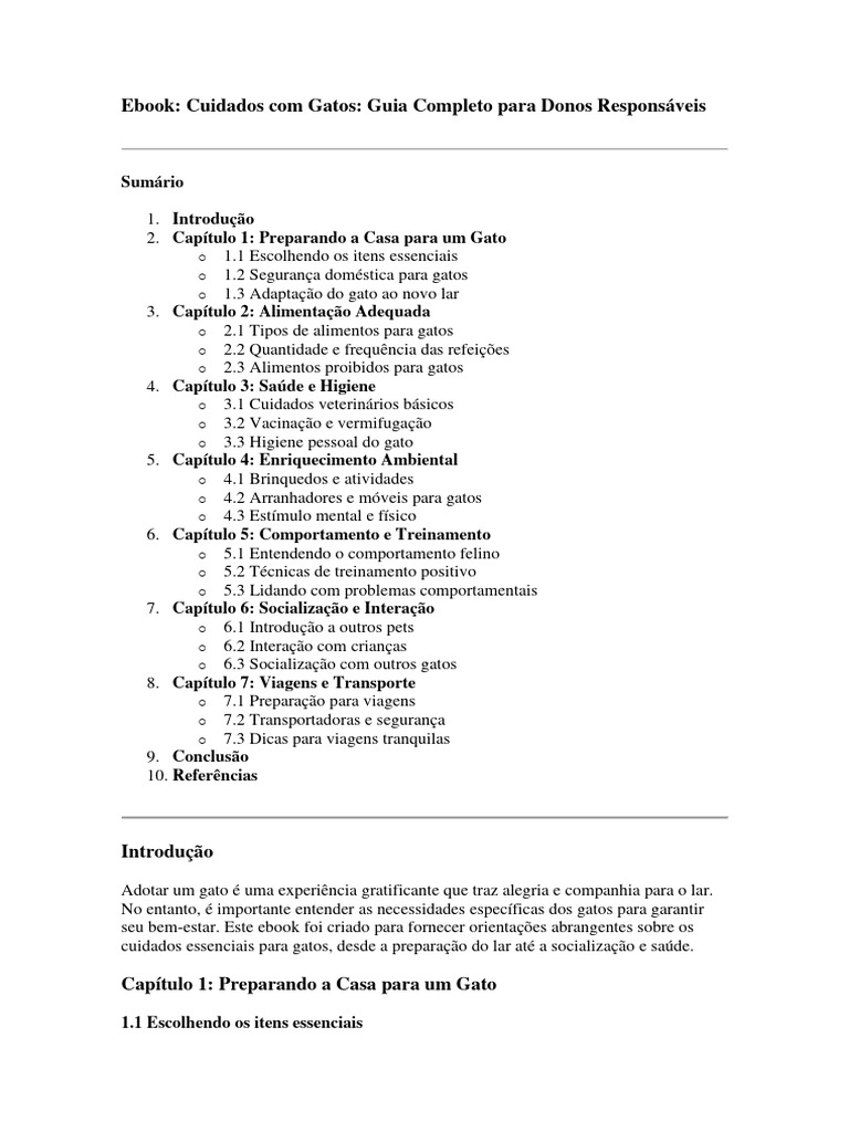 Ebook Cuidados Pet Gato | PDF | Gatos | Animais e seres humanos