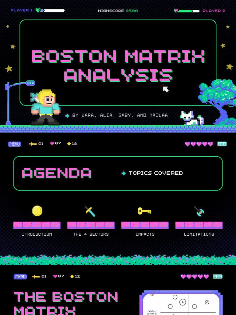 Boston Matrix Analysis - Business Group Presentation | PDF | Market ...