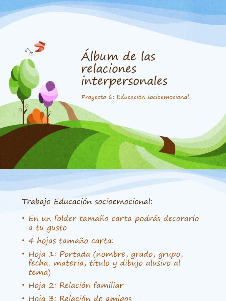 Álbum de Las Relaciones Interpersonales 3o y 4o | PDF | Ciencias ...