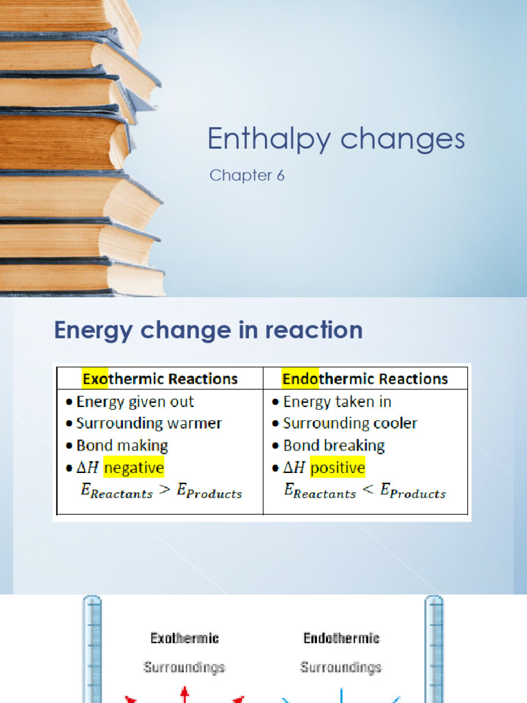 Chapter 6 - Enthalpy Changes | PDF