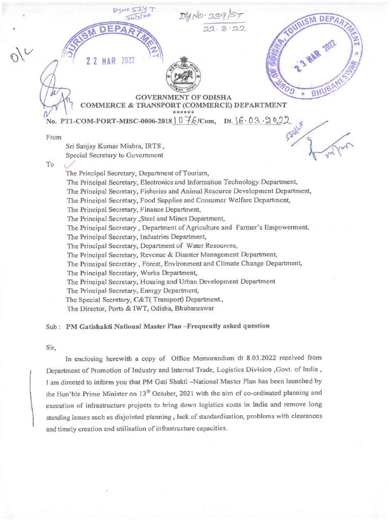 PM Gatishakti National Master Plan - FAQs | PDF
