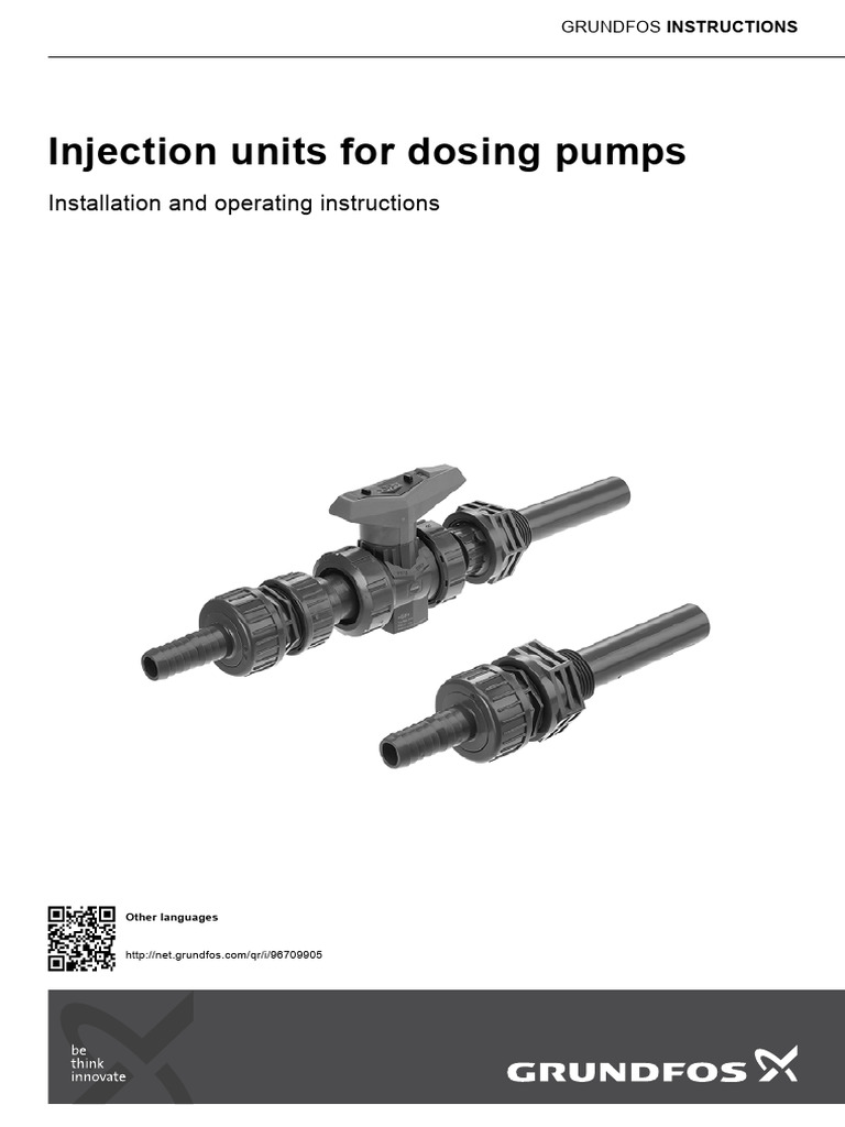 Injection Unit Typ IV - Manual | PDF | Valve | Pipe (Fluid Conveyance)