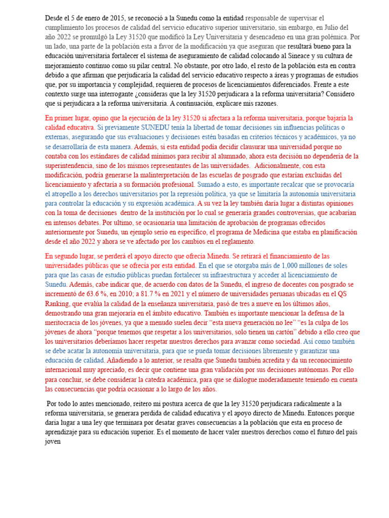 Redaccion Final 1 | PDF | Universidad