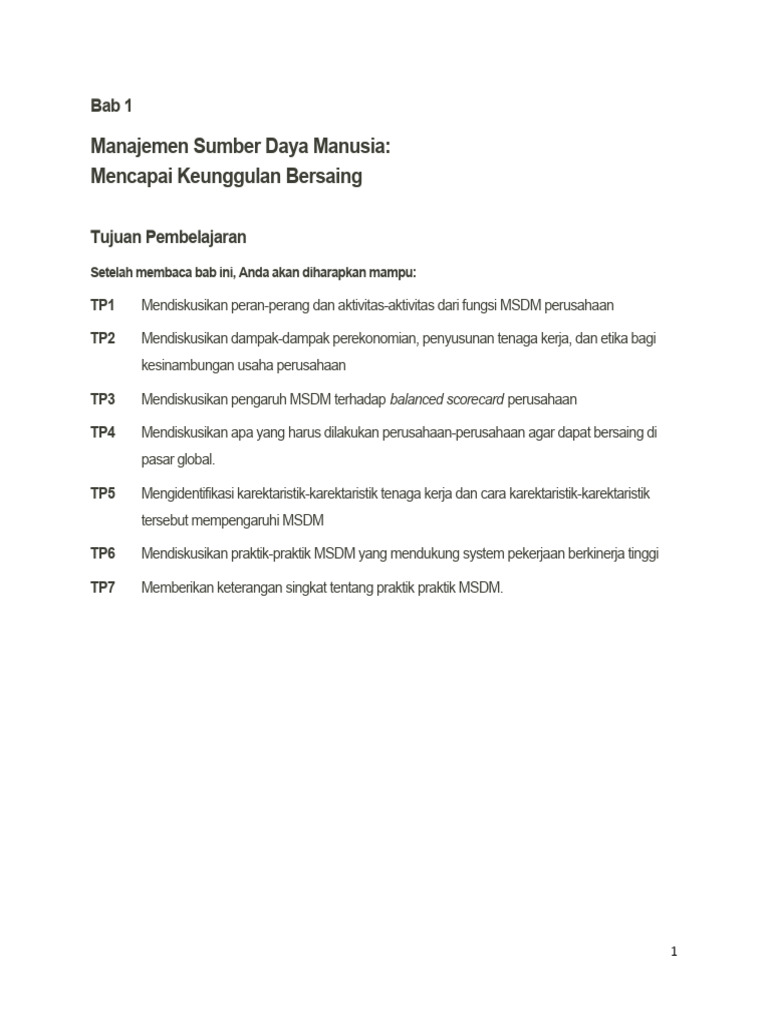M 1 Modul Memasuki Dunia Bisnis SHRM | PDF
