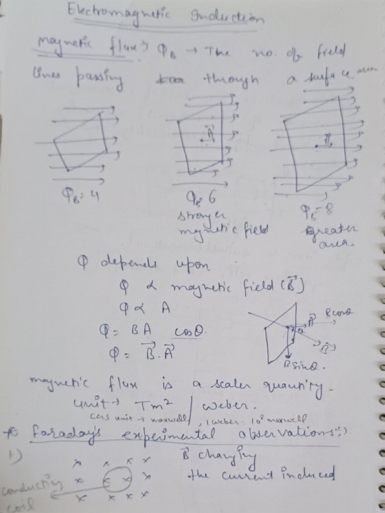 Chapter-6 (Electromagnetic Induction) | PDF | Electromagnetism | Electrical Engineering