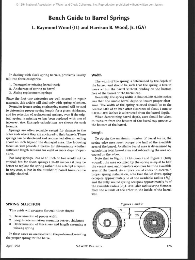 barrel spring guide | PDF | Area | Torque