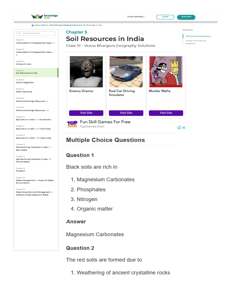 Www-Knowledgeboat | PDF | Soil | Desert