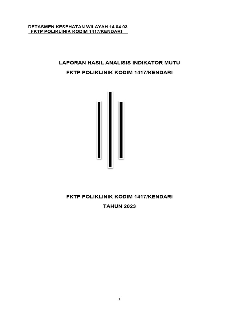 Laporan Hasil Analisis Indikator Mutu | PDF