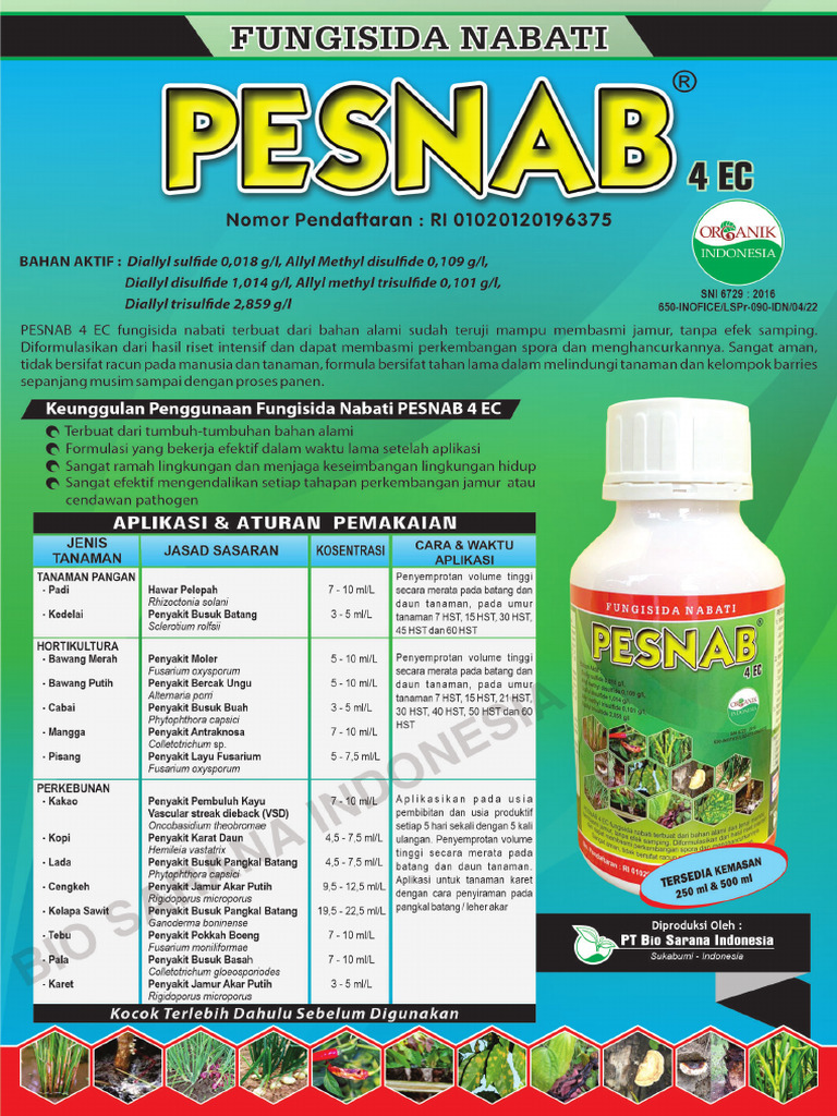 Fungisida Nabati PESNAB | PDF