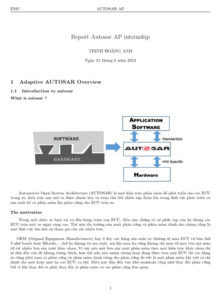 Introduce AutoSar at Bosch | PDF