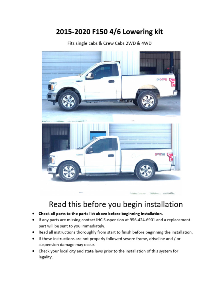 2015.2020 F150 Instructions | PDF | Axle | Anti Lock Braking System