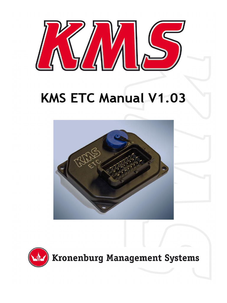 kms_etc_manual_v1.03 | PDF | Throttle | Manufactured Goods