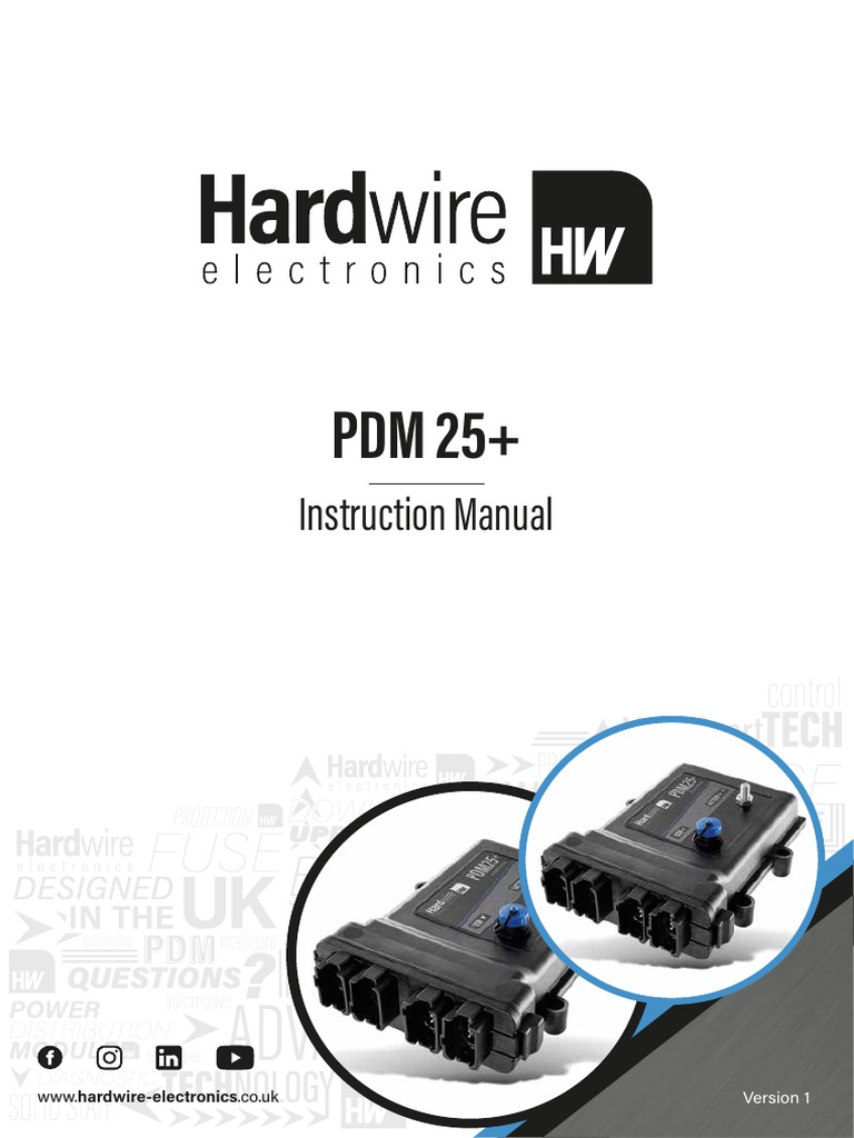 PDM 25+ WEB - Instruction Manual v1 | PDF