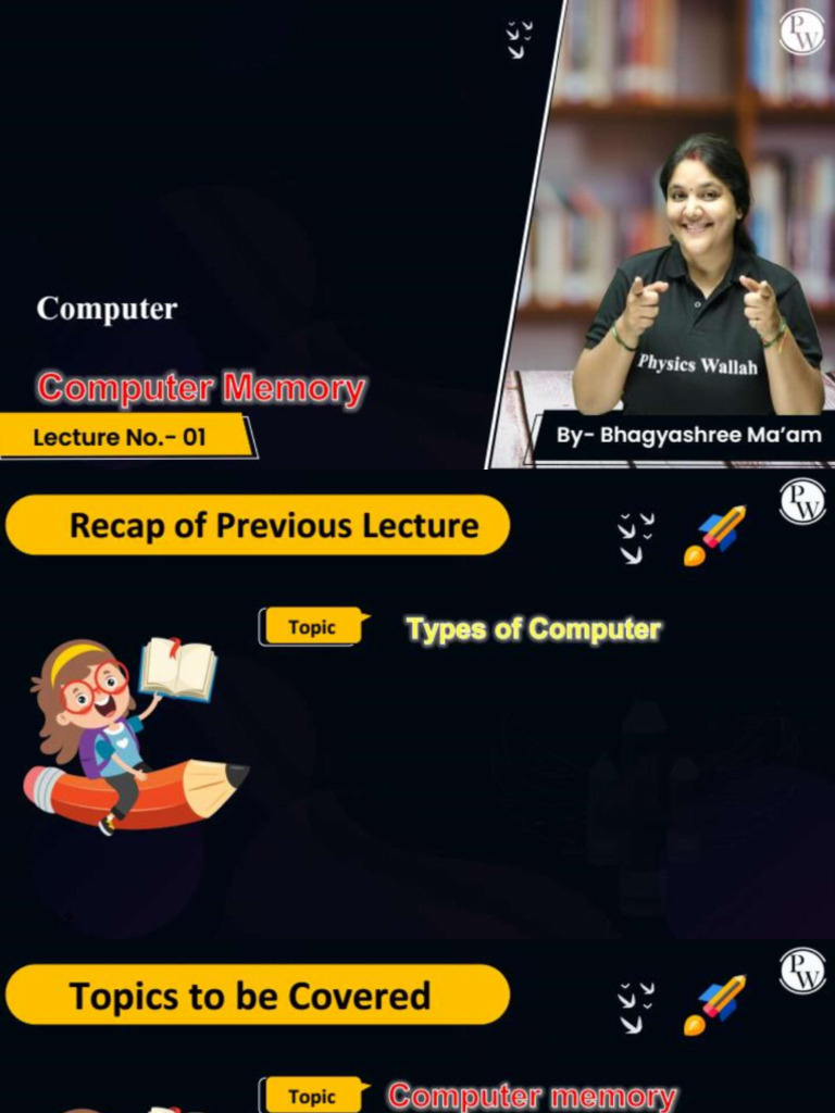 Computer Memory - Class Notes | PDF Computer Memory - Class Notes | PDF