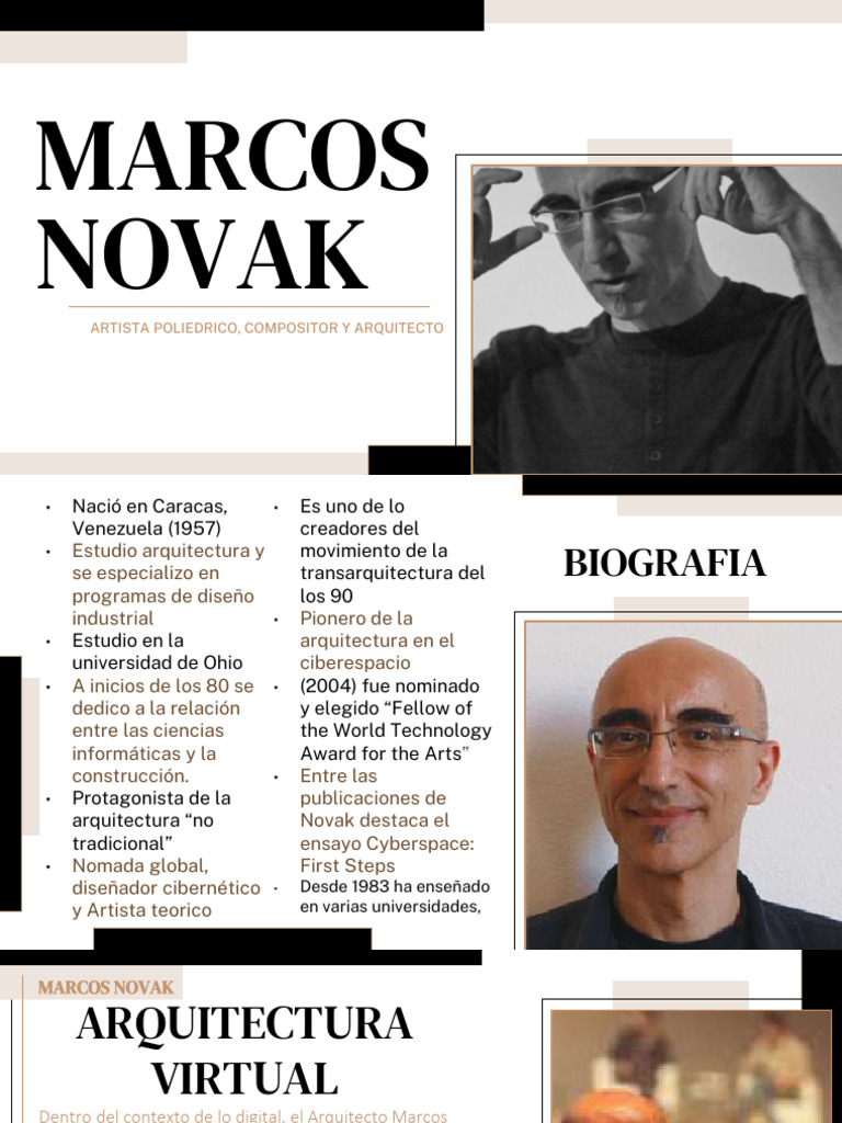 Marcos Novak, Arquitecto | PDF