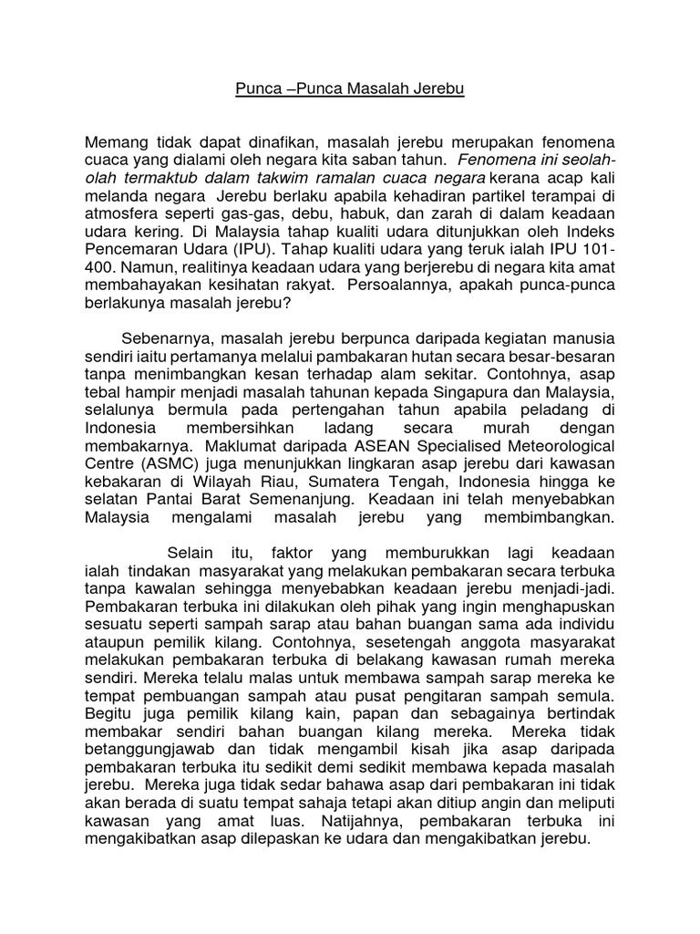 Karangan Tingkatan 3 | PDF