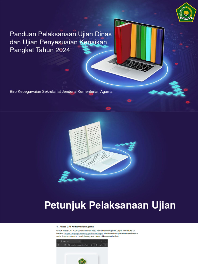 Panduan Pelaksanaan Ujian Dinas Dan UPKP 2024 | PDF