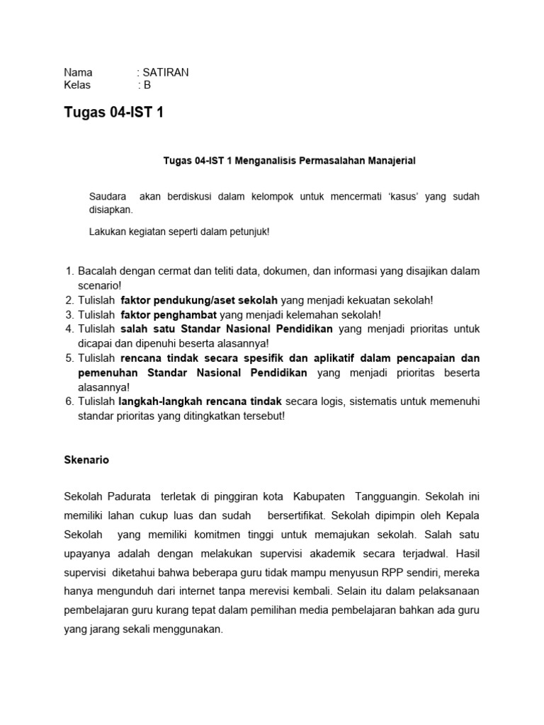 TUGAS 04-IST 1 - CKS Rev 2021 | PDF