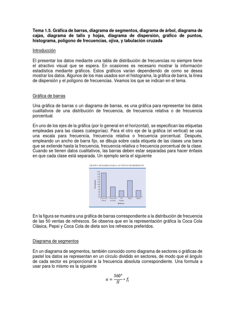 Gráfica de Barras y Histogramas | PDF | Histograma | Gráfico de dispersión